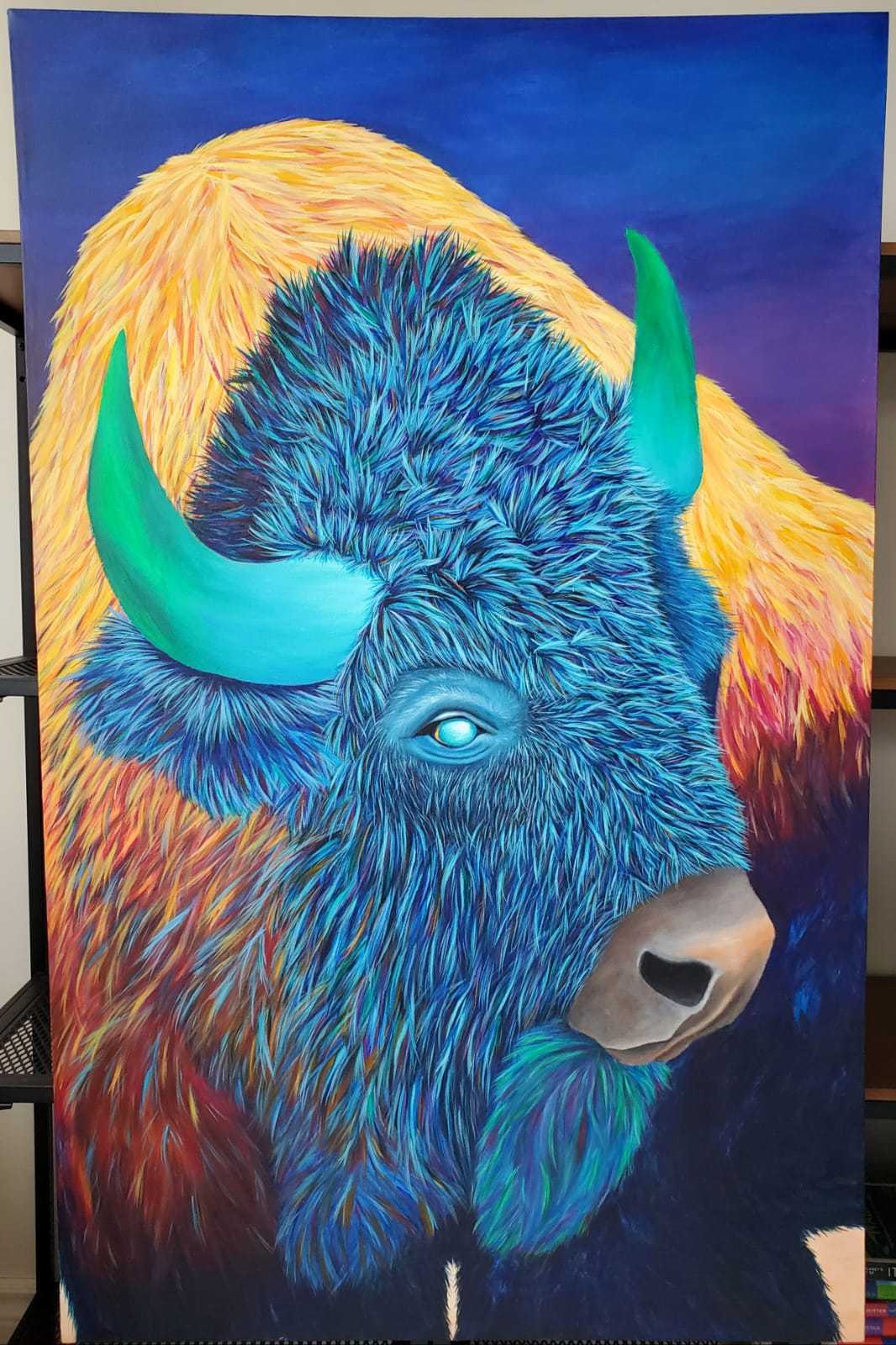 My Mystical Buffalo! 30x40 from 2018 | Scrolller