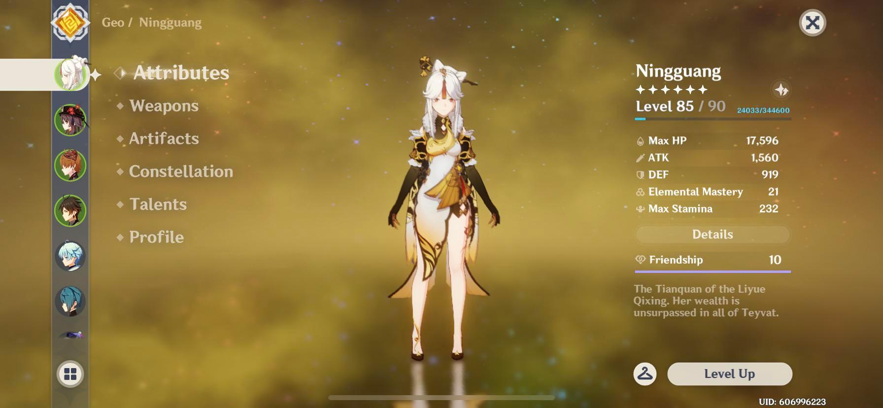 My Ningguang so far | Scrolller