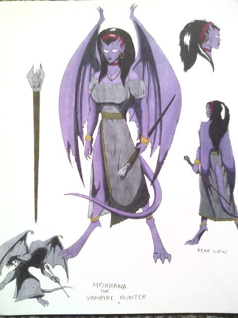 My OC Gargoyle character Morrana the vampire hunter. | Scrolller