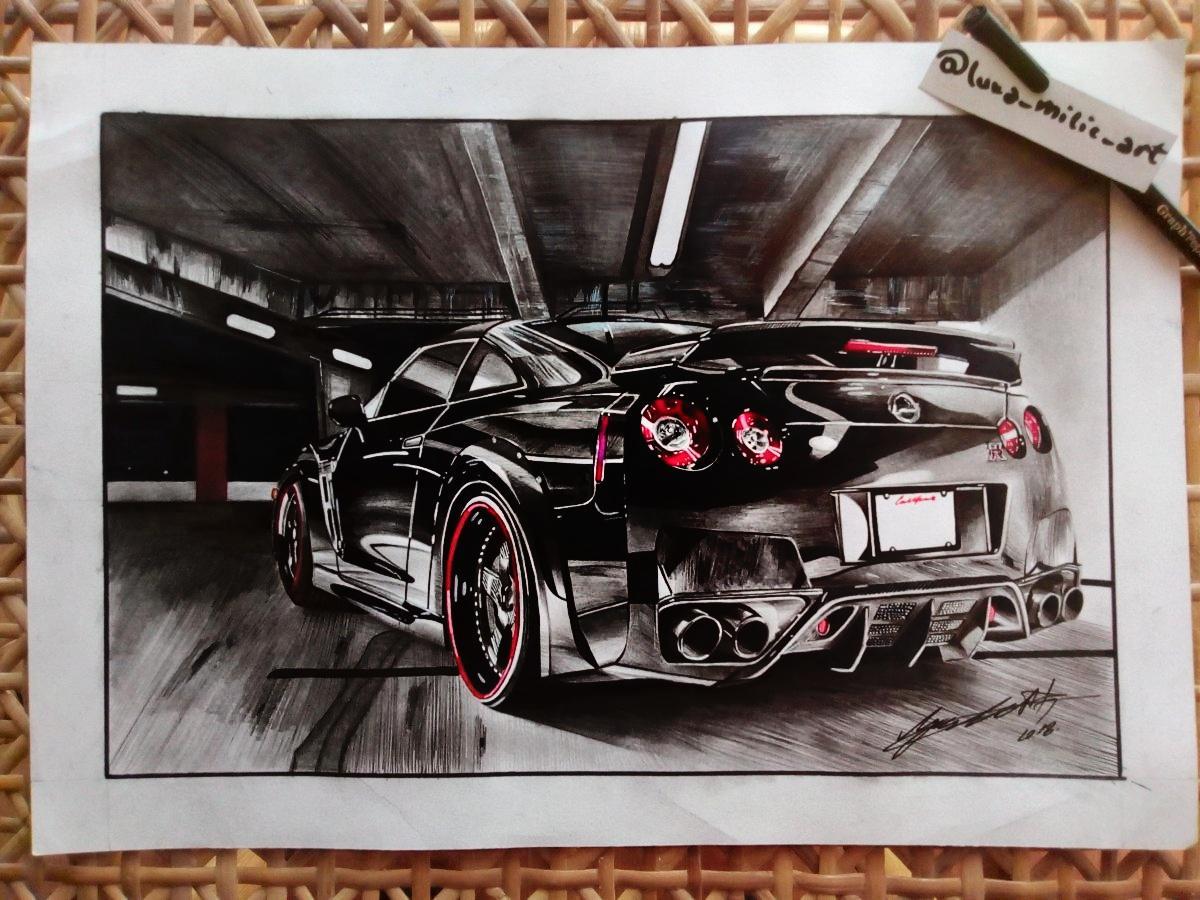 My old R35 drawing from 2018 | Scrolller