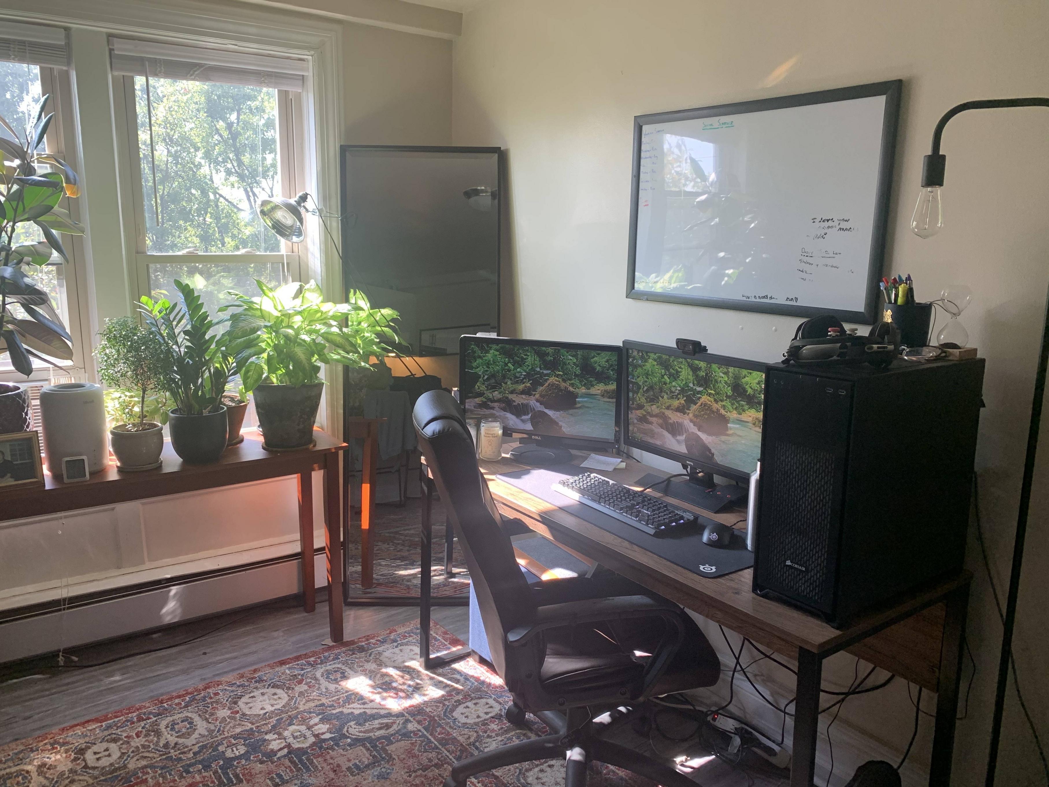 My online school workspace, cluttered but mine | Scrolller