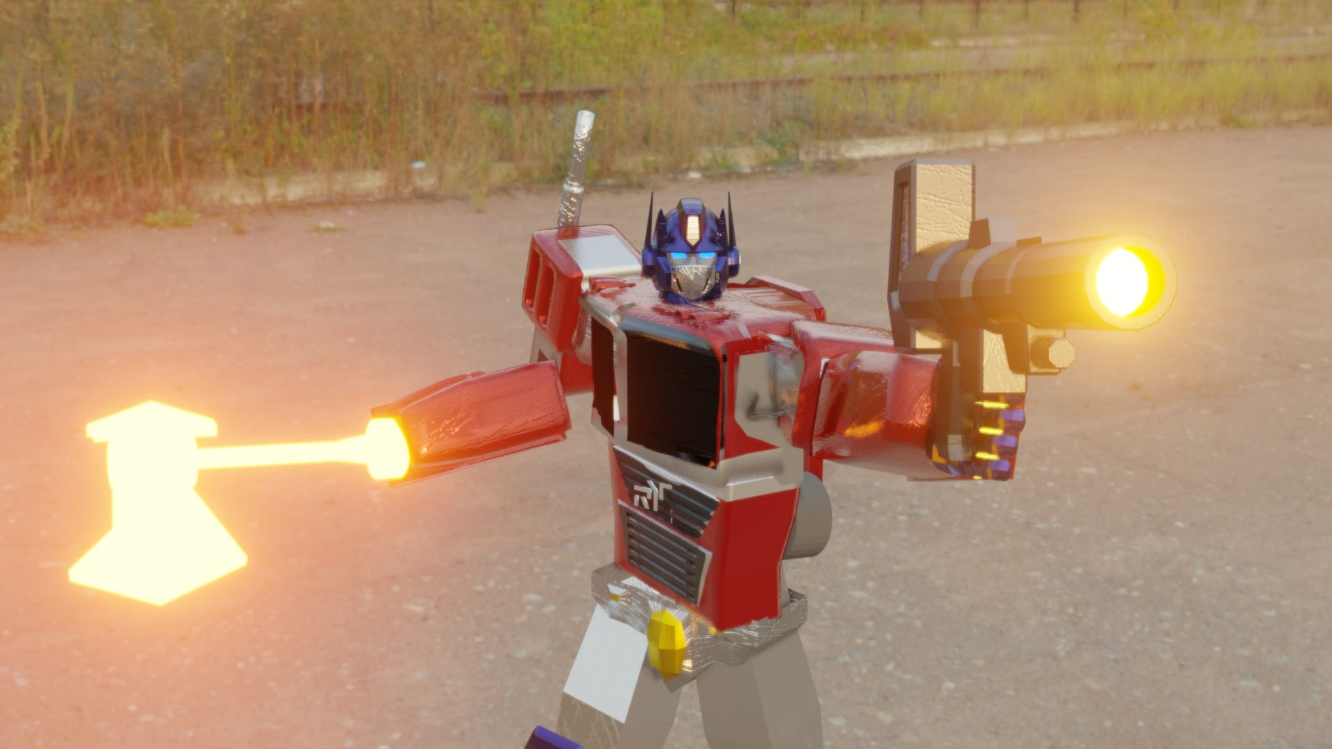 My Optimus prime 3d model made in blender | Scrolller