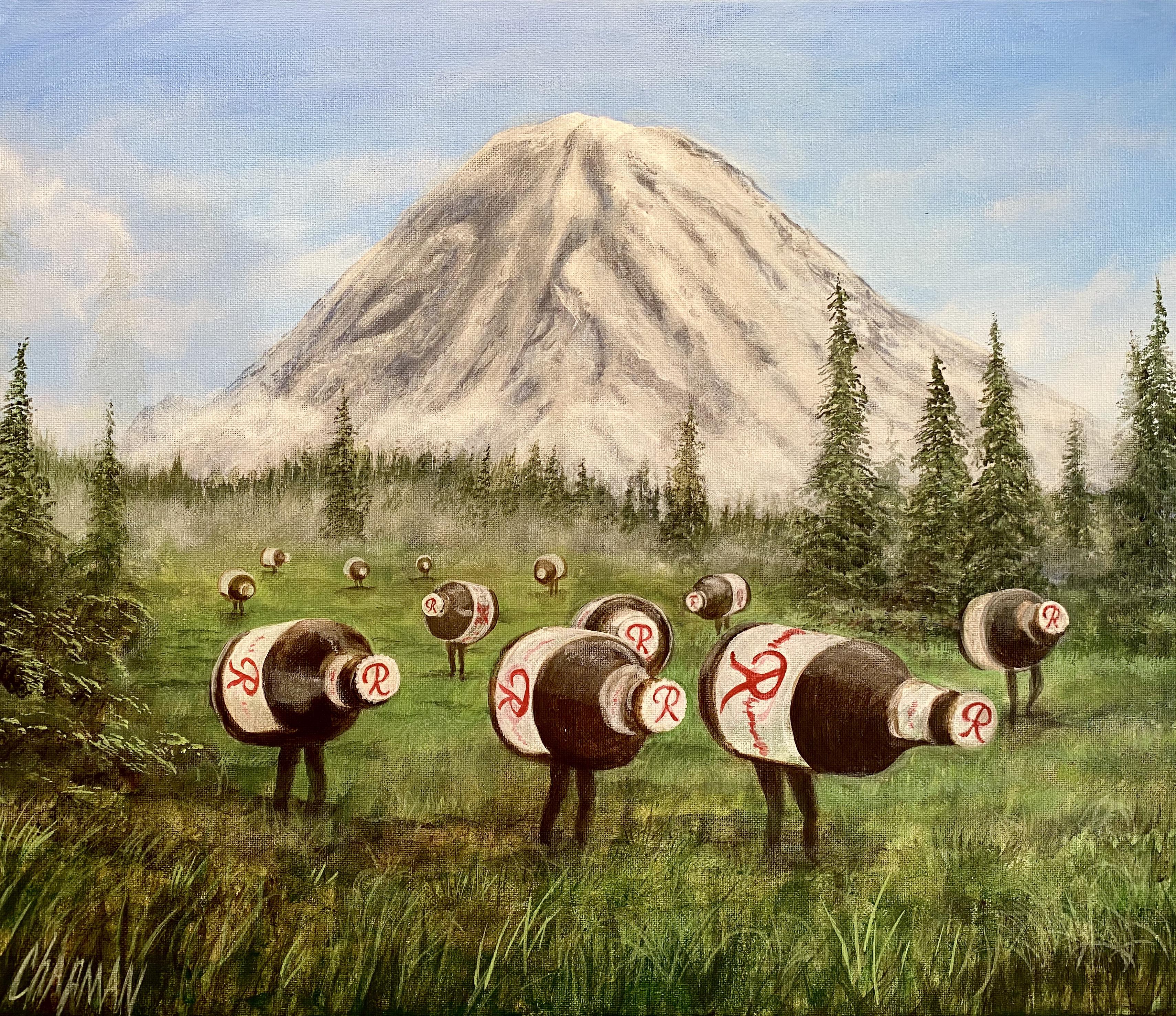 My painting of Rainier. | Scrolller