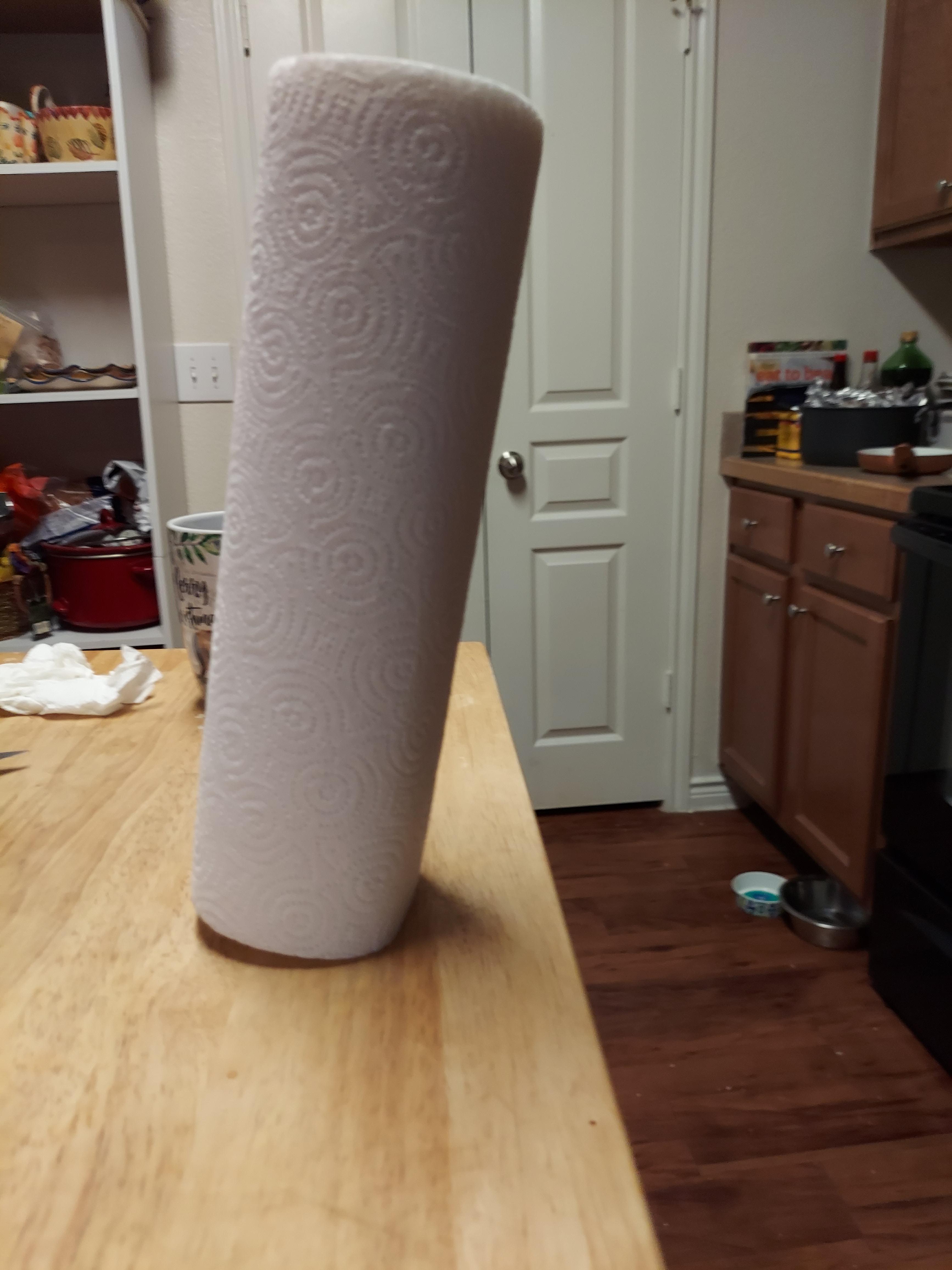 my paper towel is the leaning tower confirmed | Scrolller