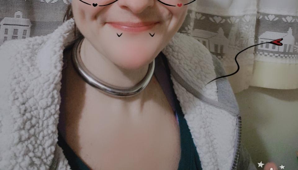 My permanent collar Daddy bought me. | Scrolller