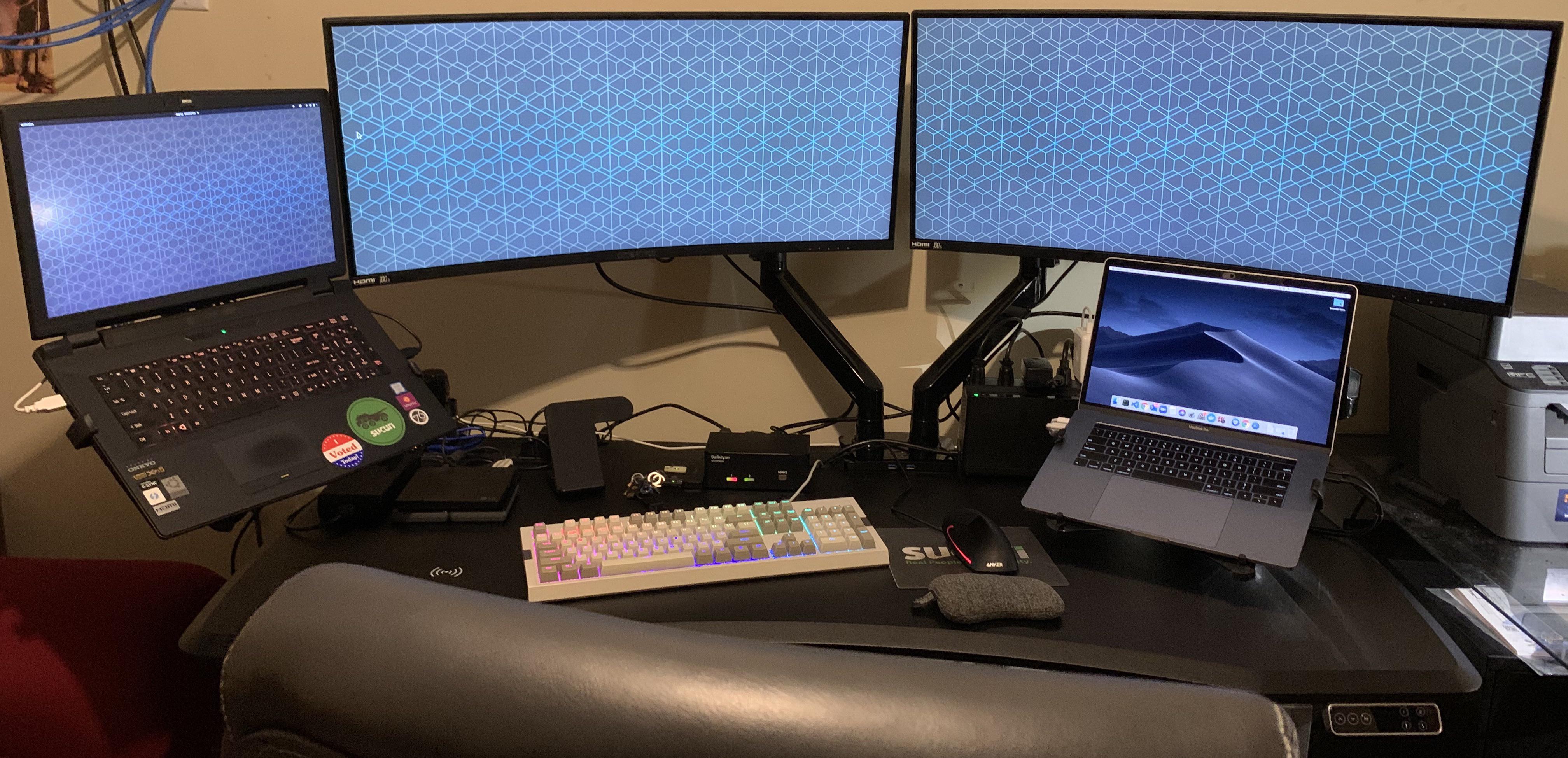 My Pop! OS/OSX dual laptop workstation. | Scrolller