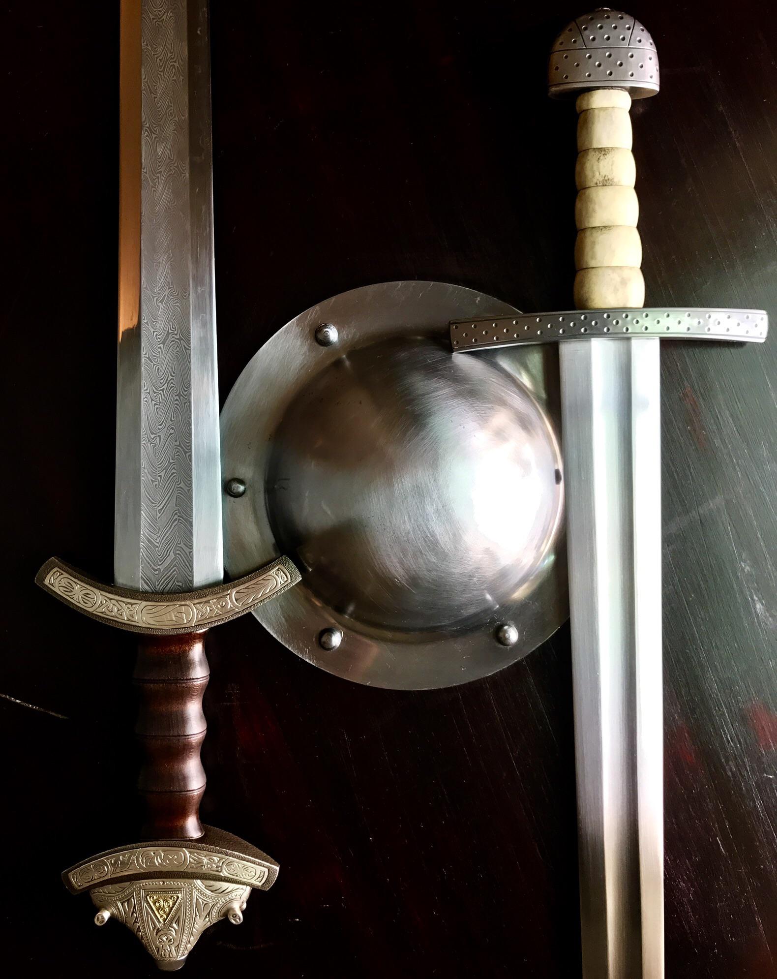 My swords and shield. | Scrolller