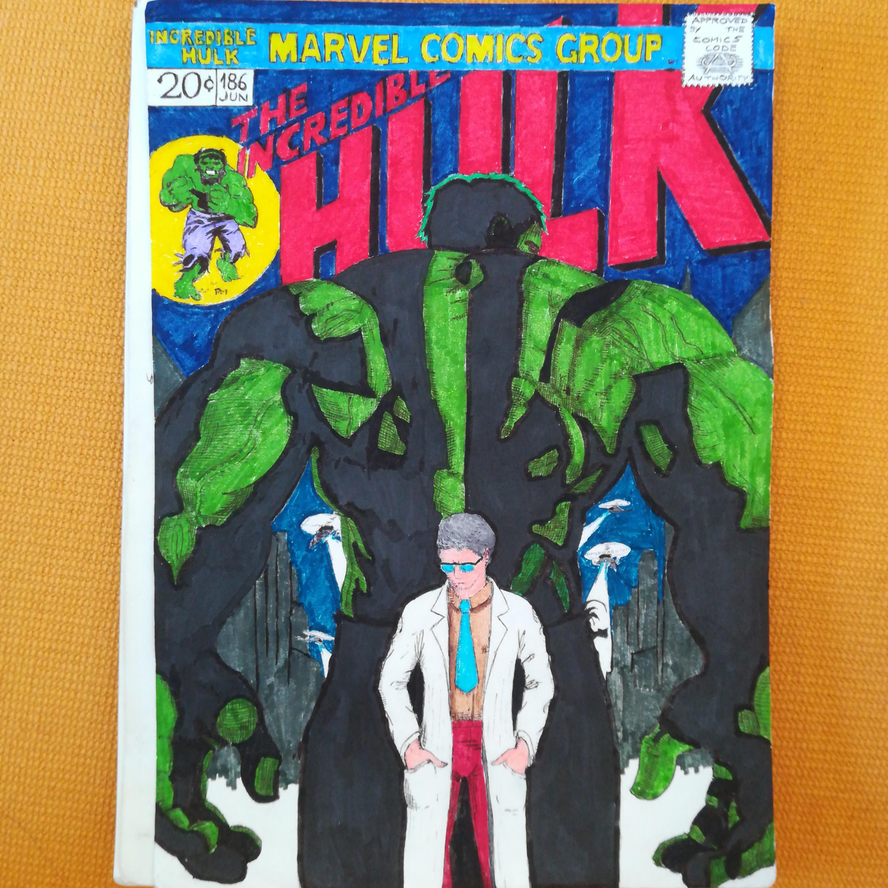 My version of the Incredible Hulk movie poster, comic style. What do you think guys? | Scrolller