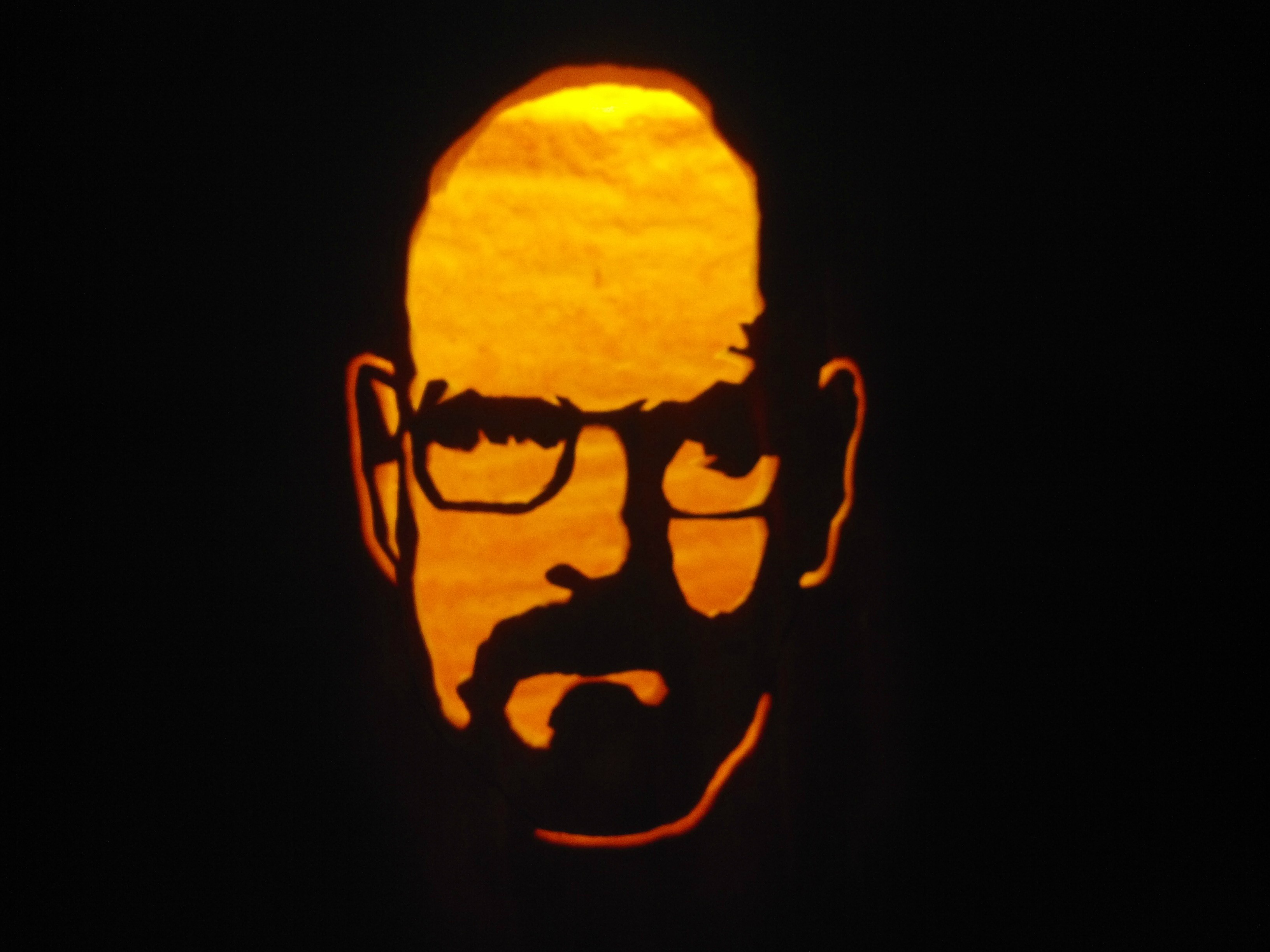 My Walter White pumpkin. | Scrolller