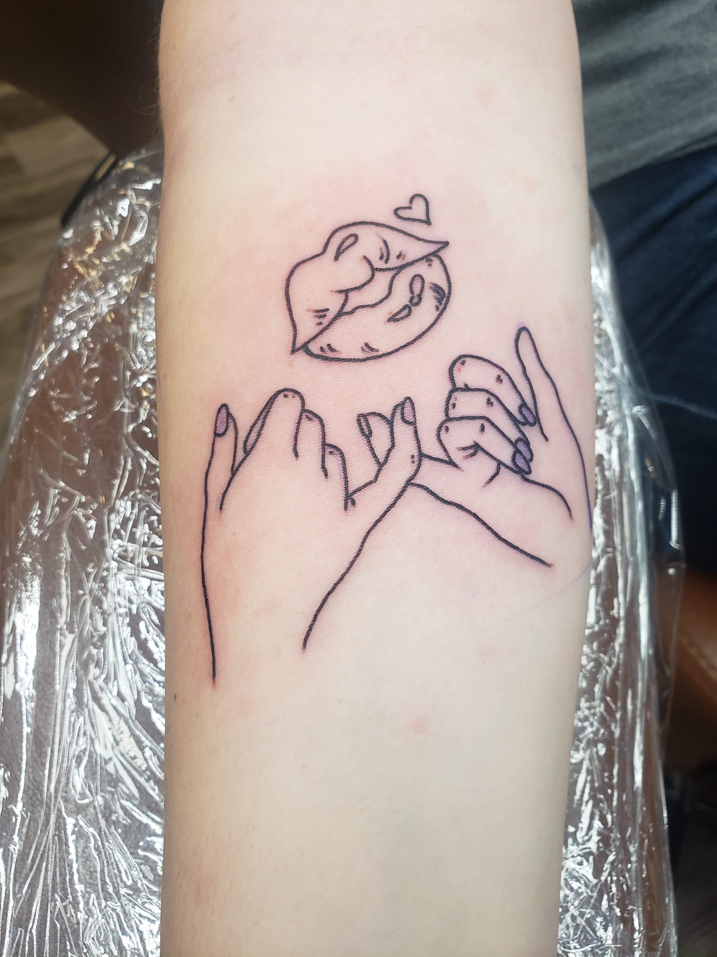 My wife and mother in-law got matching tattoos today. We are all pretty happy with the outcome ...