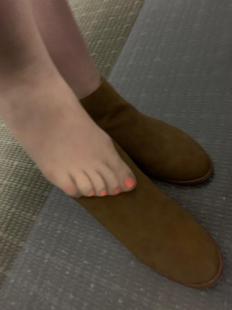 My wife slips her shoe off at work | Scrolller