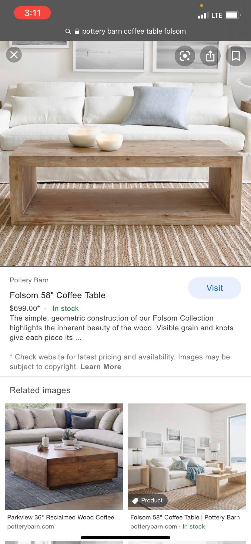 My wife wants this coffee table. Any idea on how execute on this? It looks like it’s jointed ...