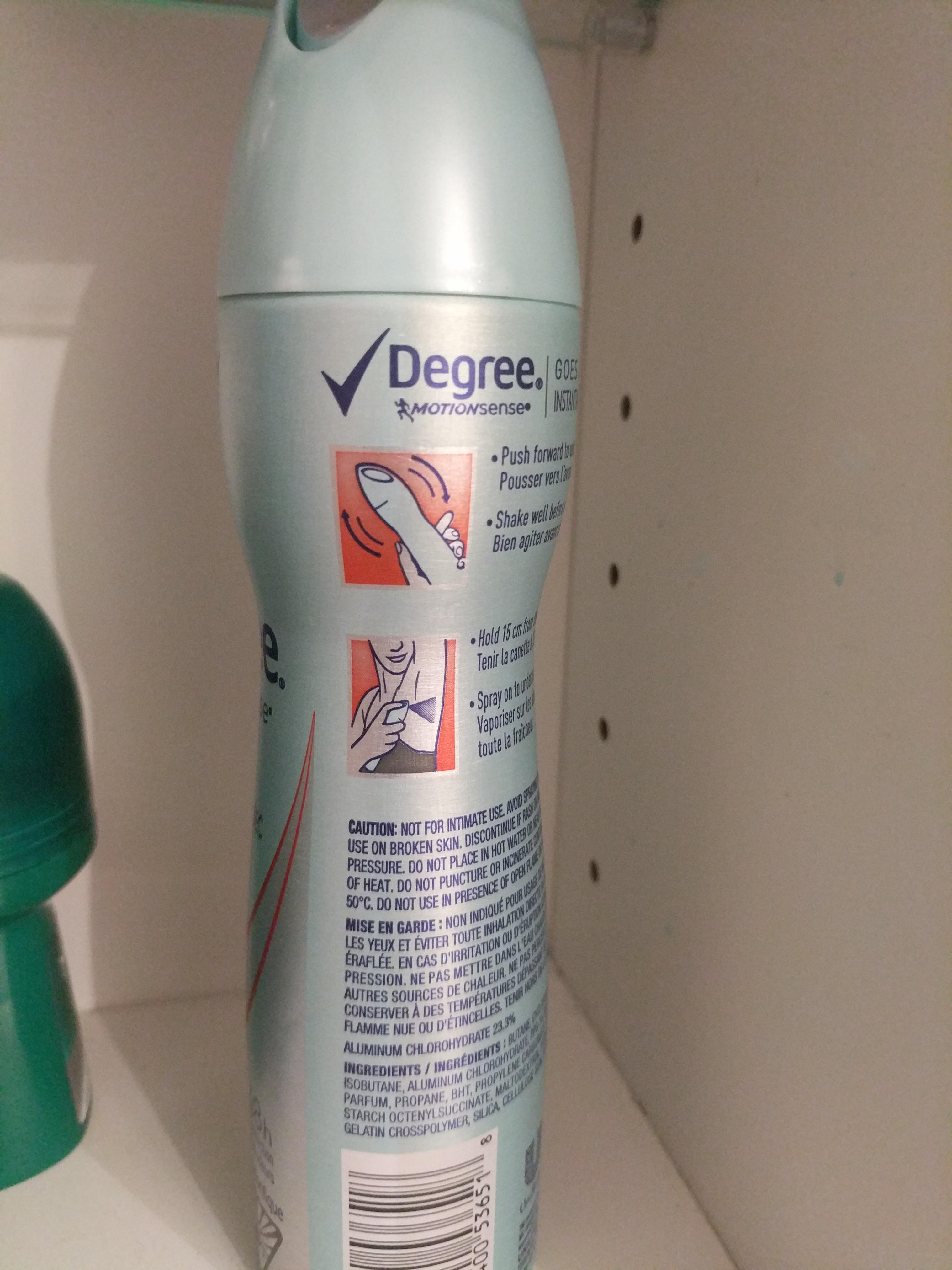 My wife's deodorant spray. That picture confuses me everytime. | Scrolller