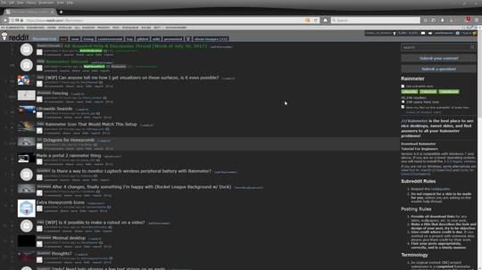 My WIP Disappearing Rainmeter Menu | Scrolller
