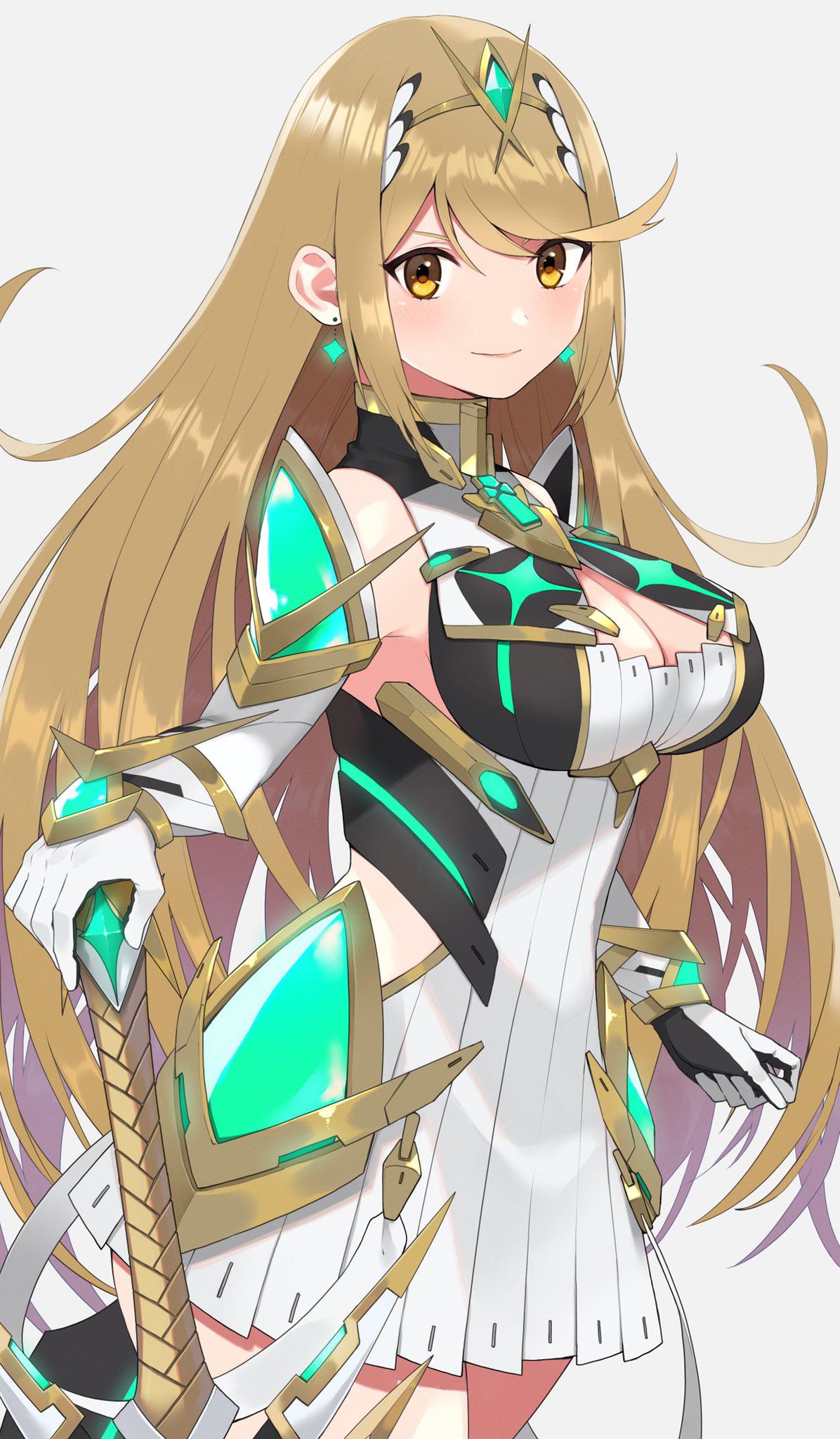 Mythra with her sword | Scrolller