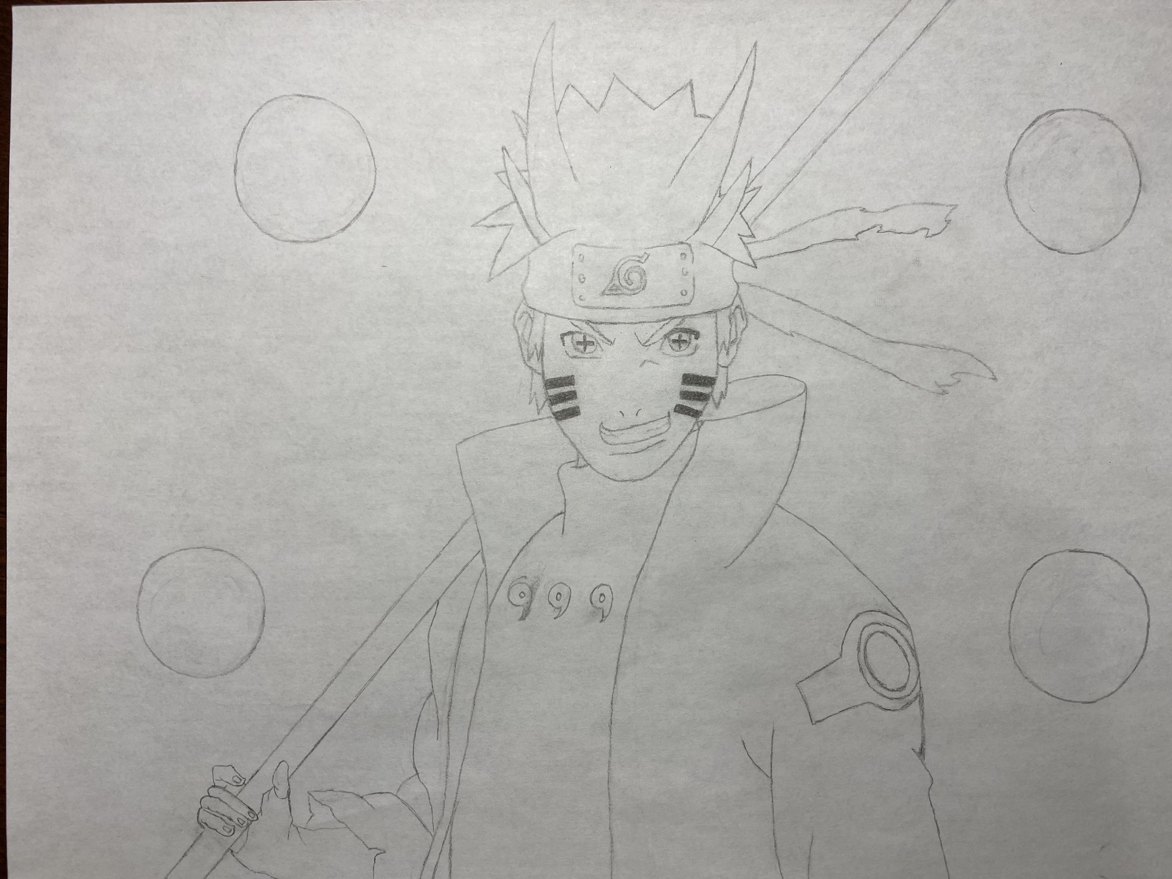 Naruto Six Paths Sage Mode Sketch | Scrolller