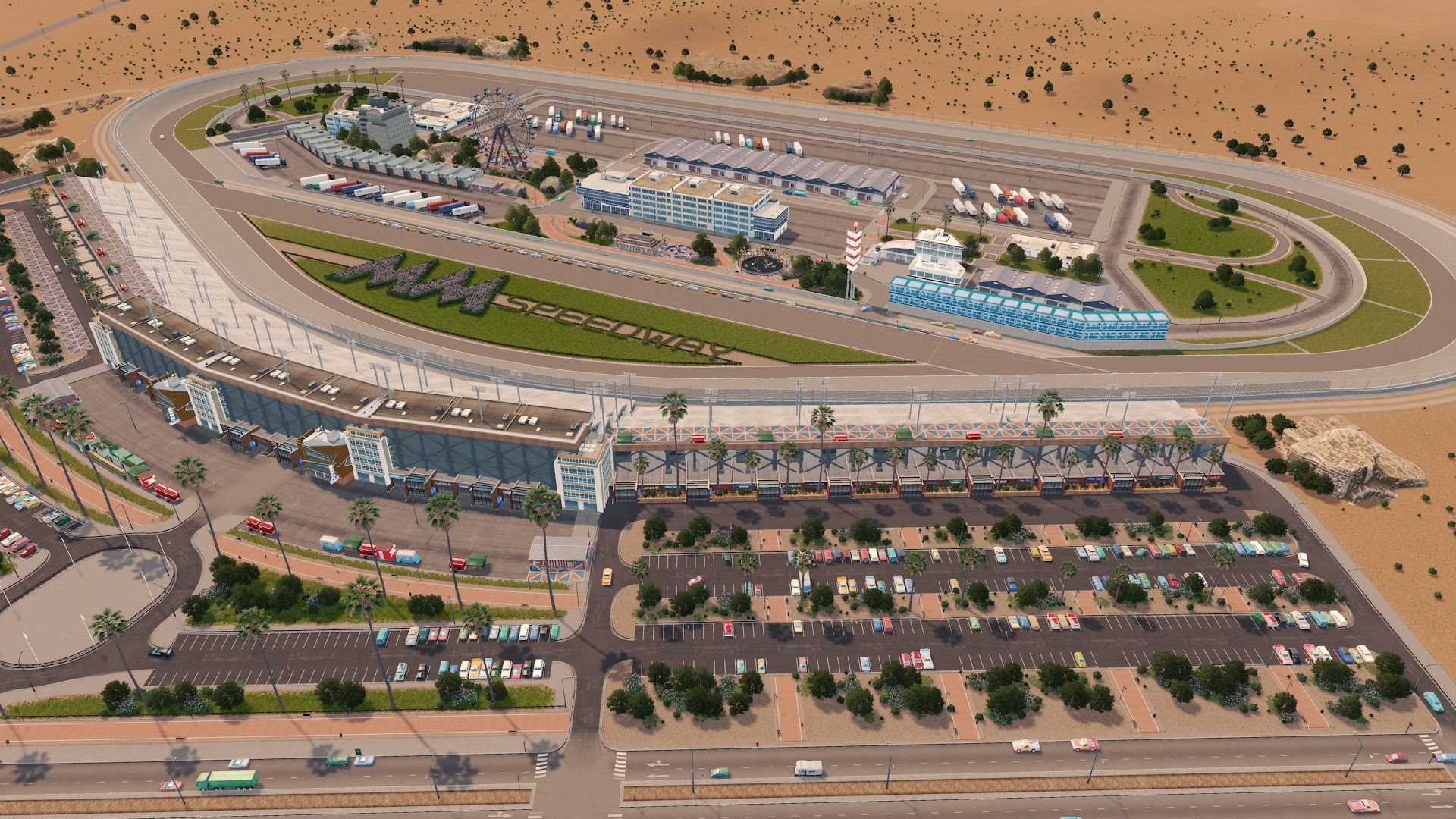NASCAR Speedway in Cities: Skylines | Scrolller