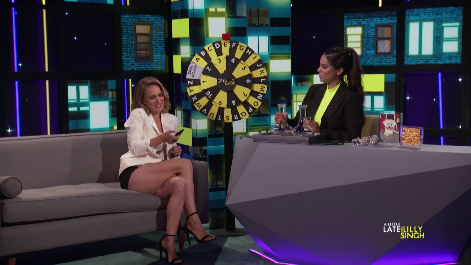 Natalie and her THICC Legs on Lilly Singh Oct. 8th 2019 were just one ...