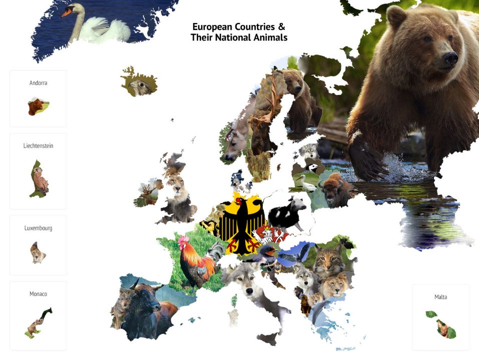 National animals of European countries | Scrolller