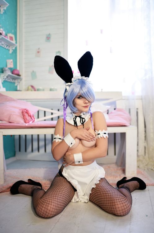 Naughty bunny Rem waiting for you, Master! ~ by Evenink_cosplay | Scrolller