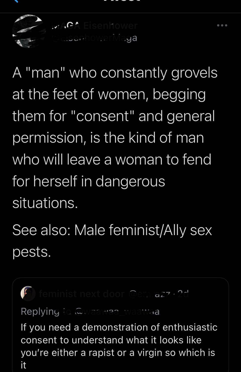 Neckbeards just can’t stand the concept of consent | Scrolller