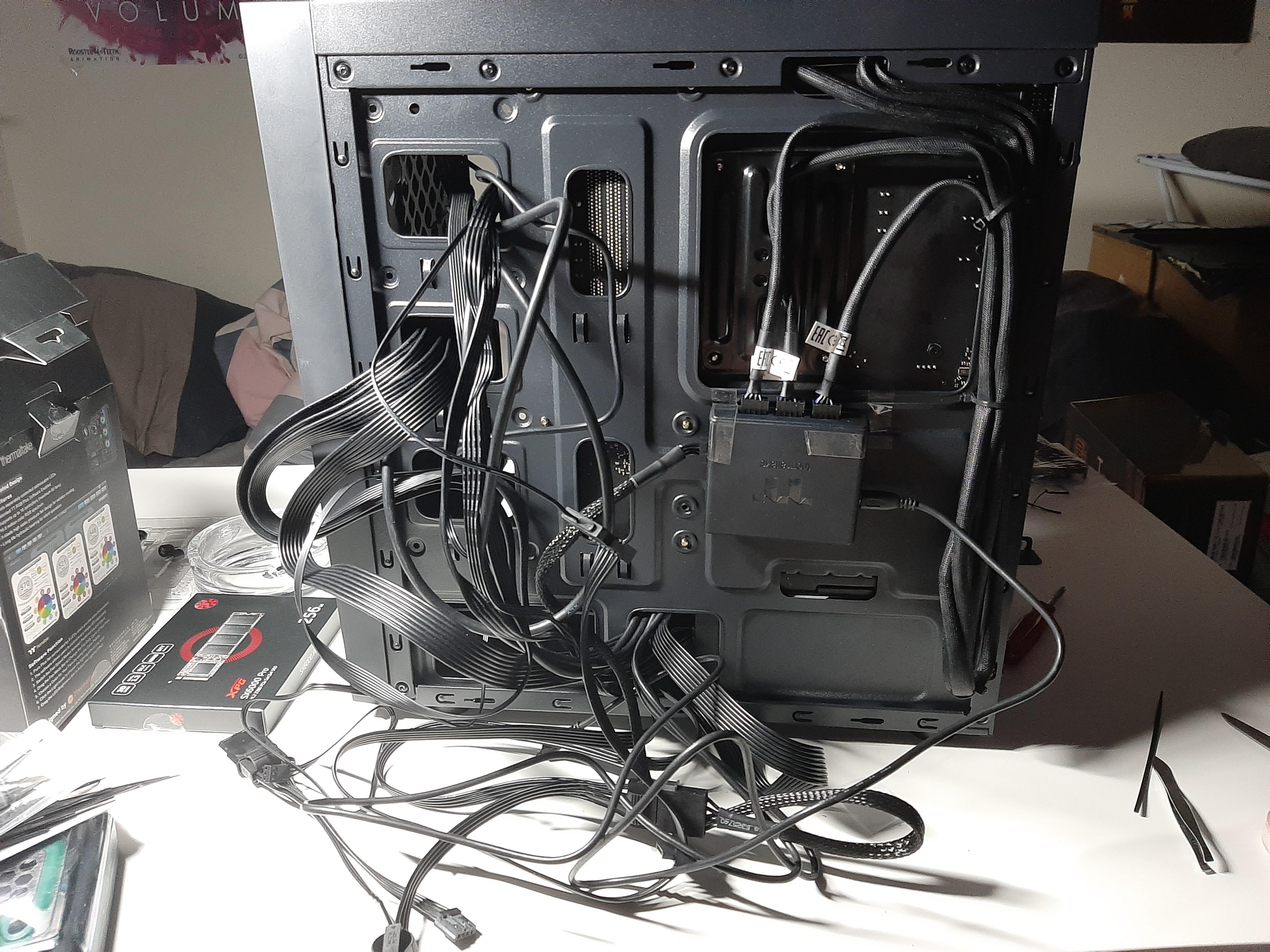 Need help with cable management for first build.. Suggest me some ideas | Scrolller