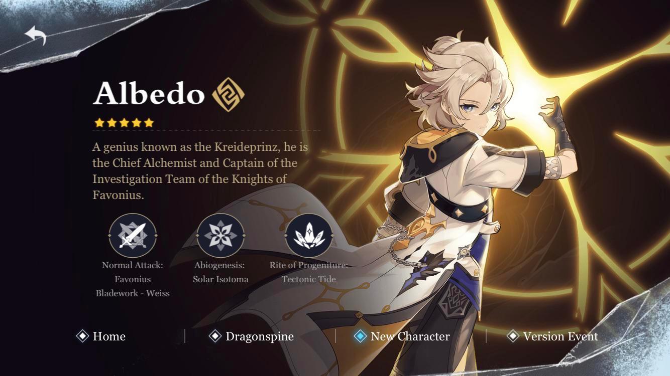 New Character Albedo | Scrolller