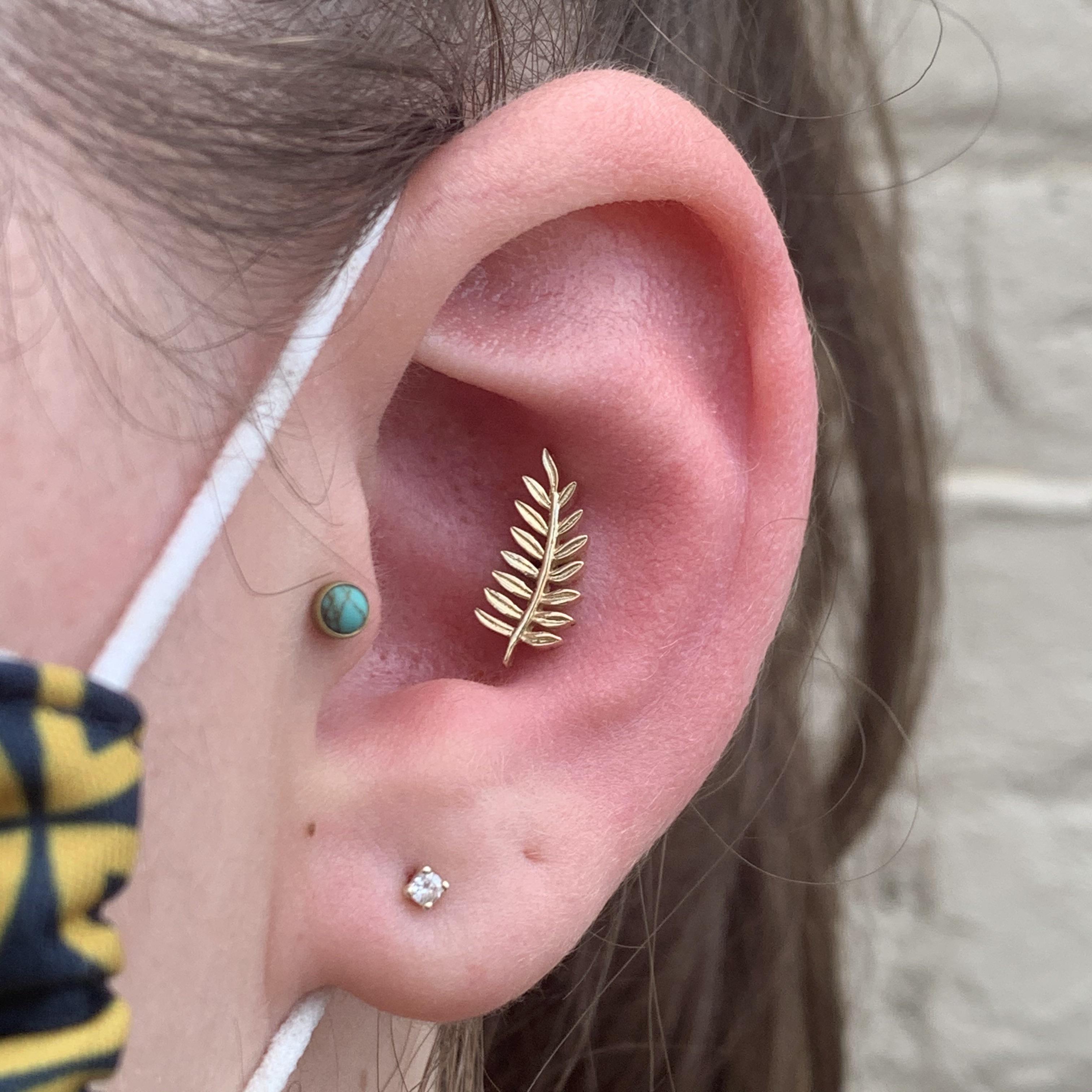 New Conch! bvla ‘The Fern’ 14k yellow gold | Scrolller