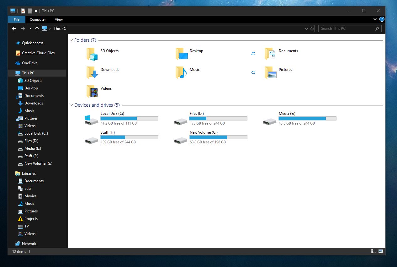 "NEW" Dark mode on file-explorer | Scrolller