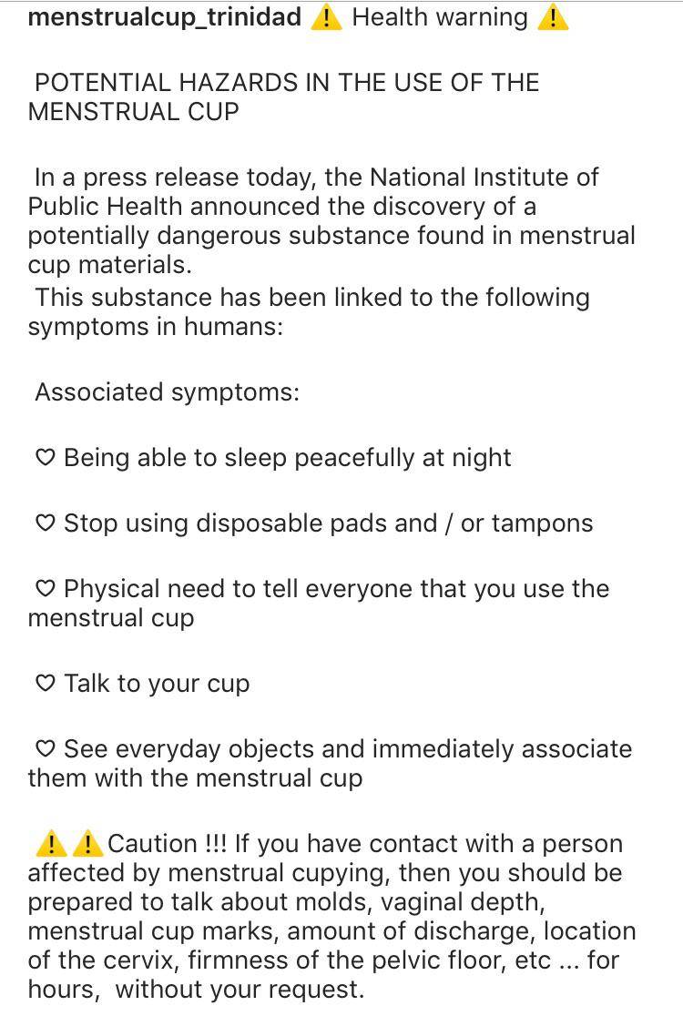 NEW HEALTH HAZARD FOUND WITH MENSTRUAL CUPS 😉 | Scrolller
