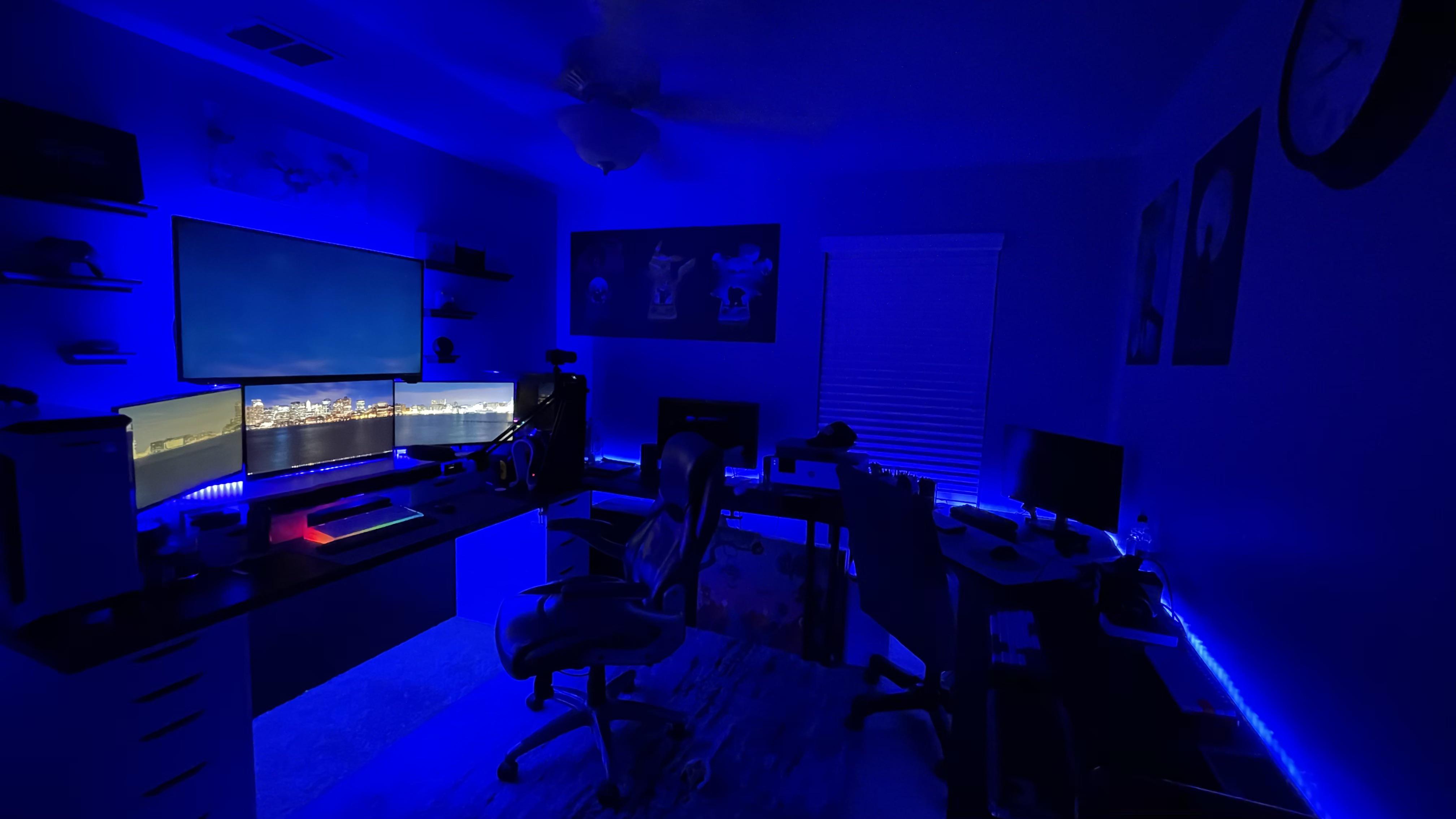 New lighting for the WFH/Gaming setup. | Scrolller