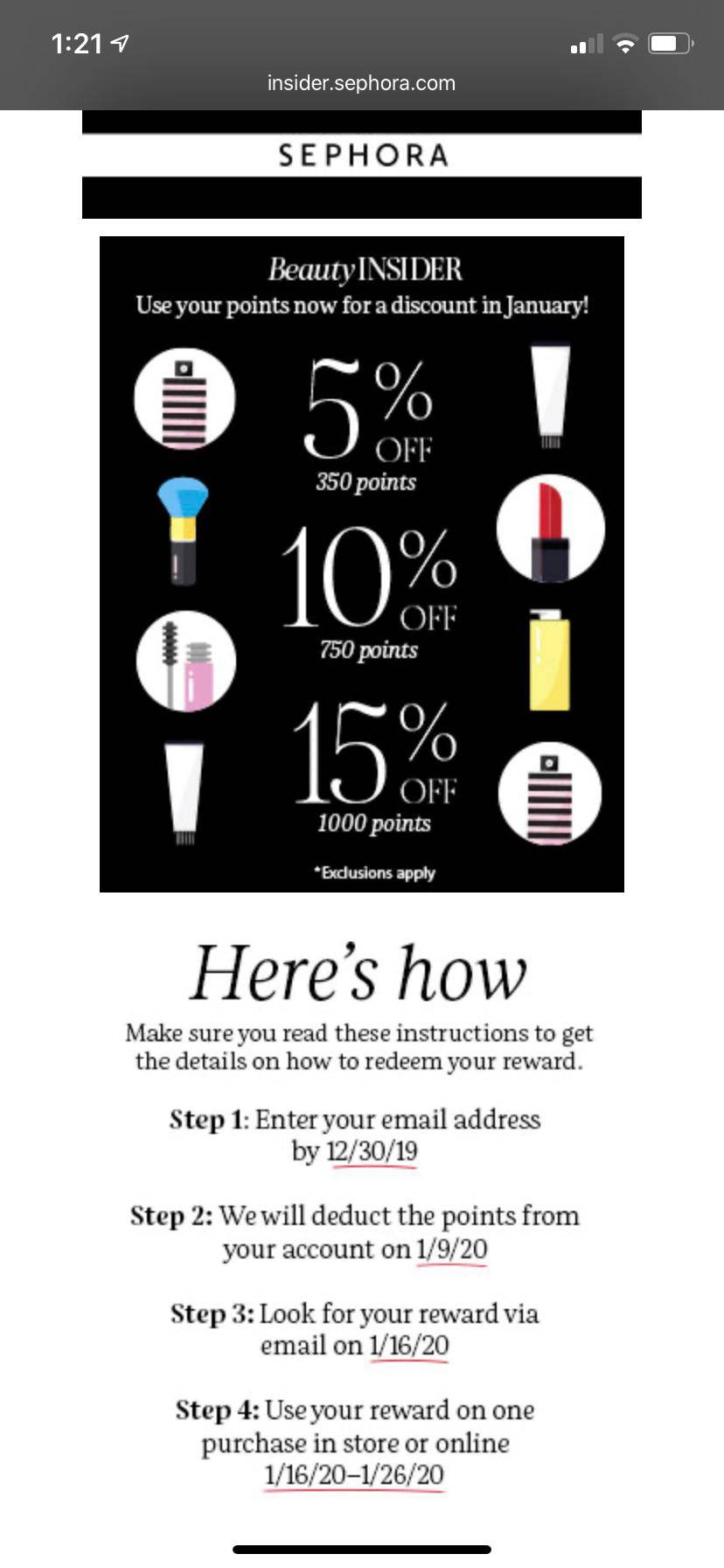 New rewards for point redemption available | Scrolller