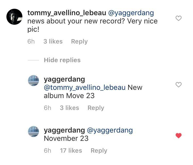 News about the new record from the man himself | Scrolller