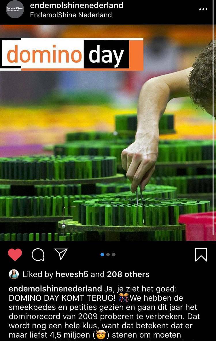 NEWS FLASH: DOMINO DAY WILL RETURN!!! | Scrolller