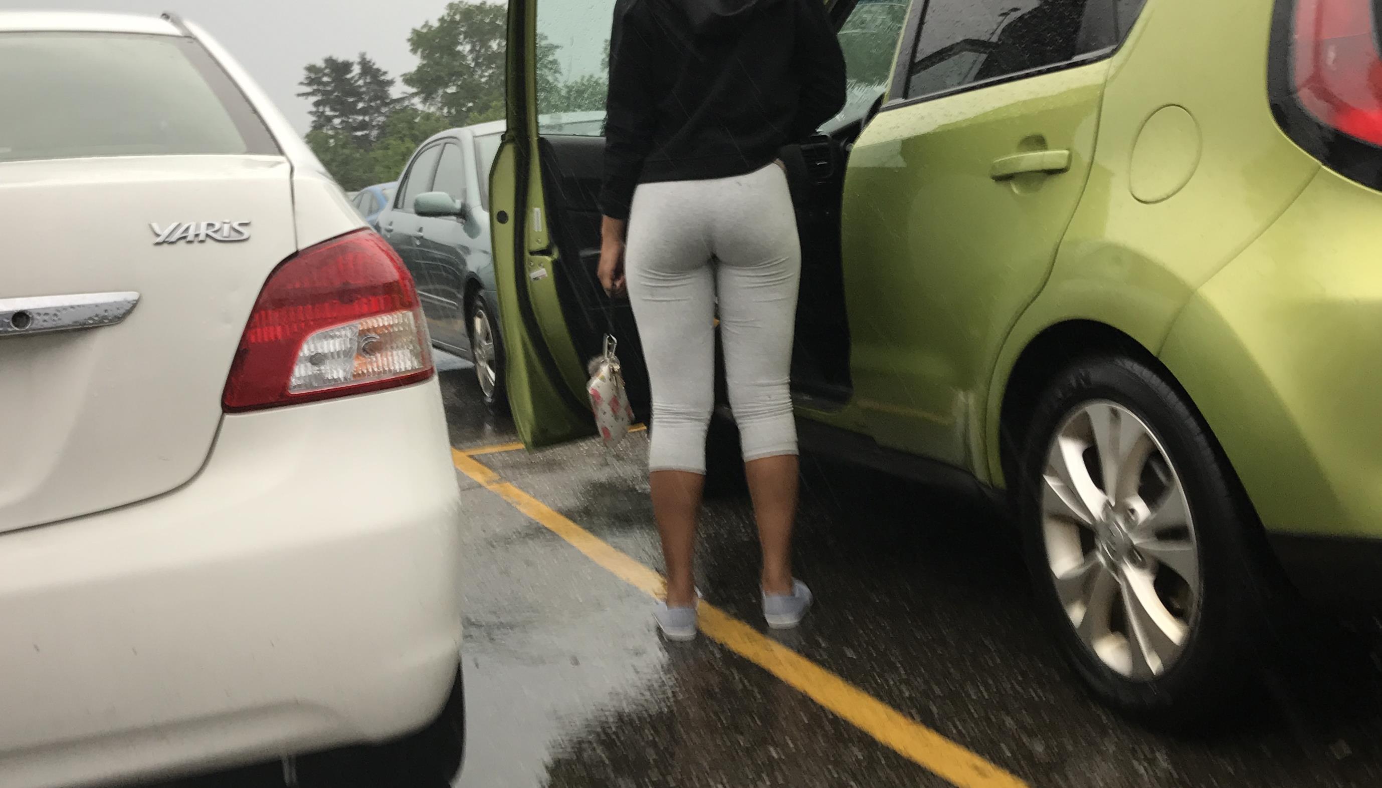 nice rainy day parking lot ass | Scrolller