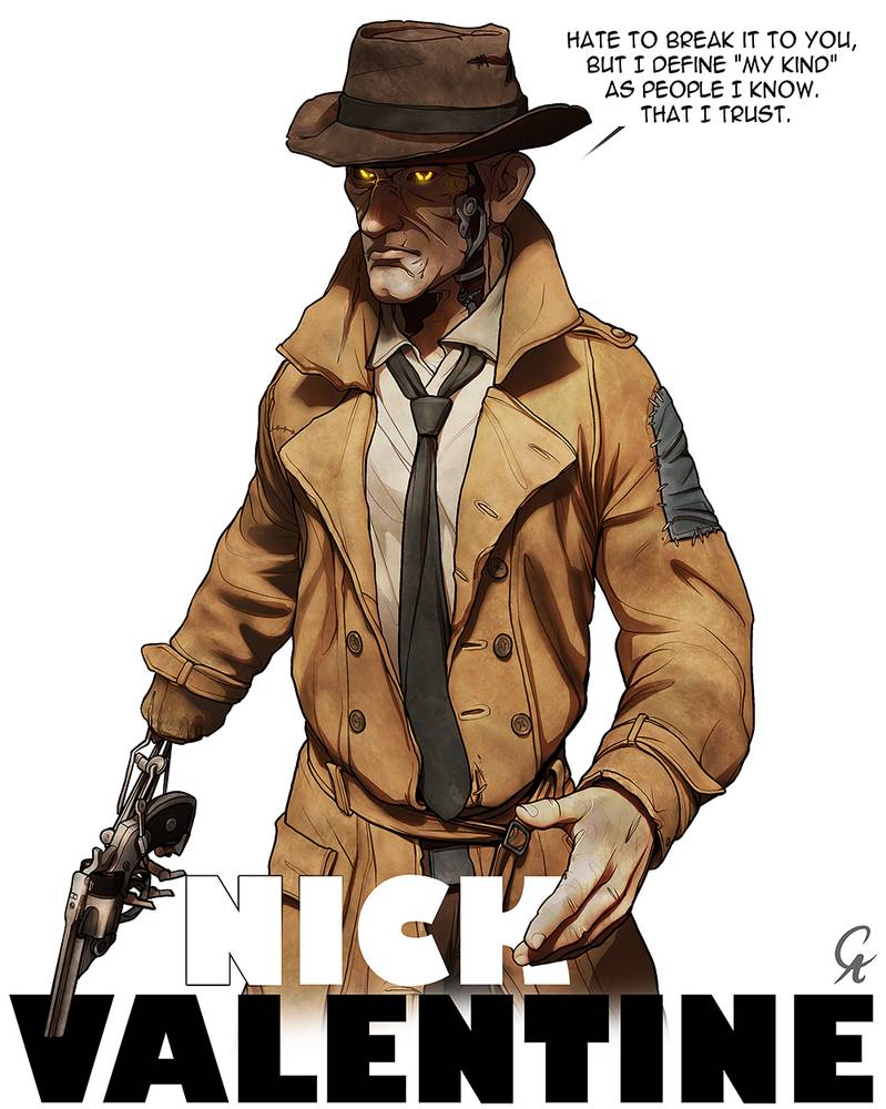 Nick Valentine - Fallout 4 by Cameron August | Scrolller