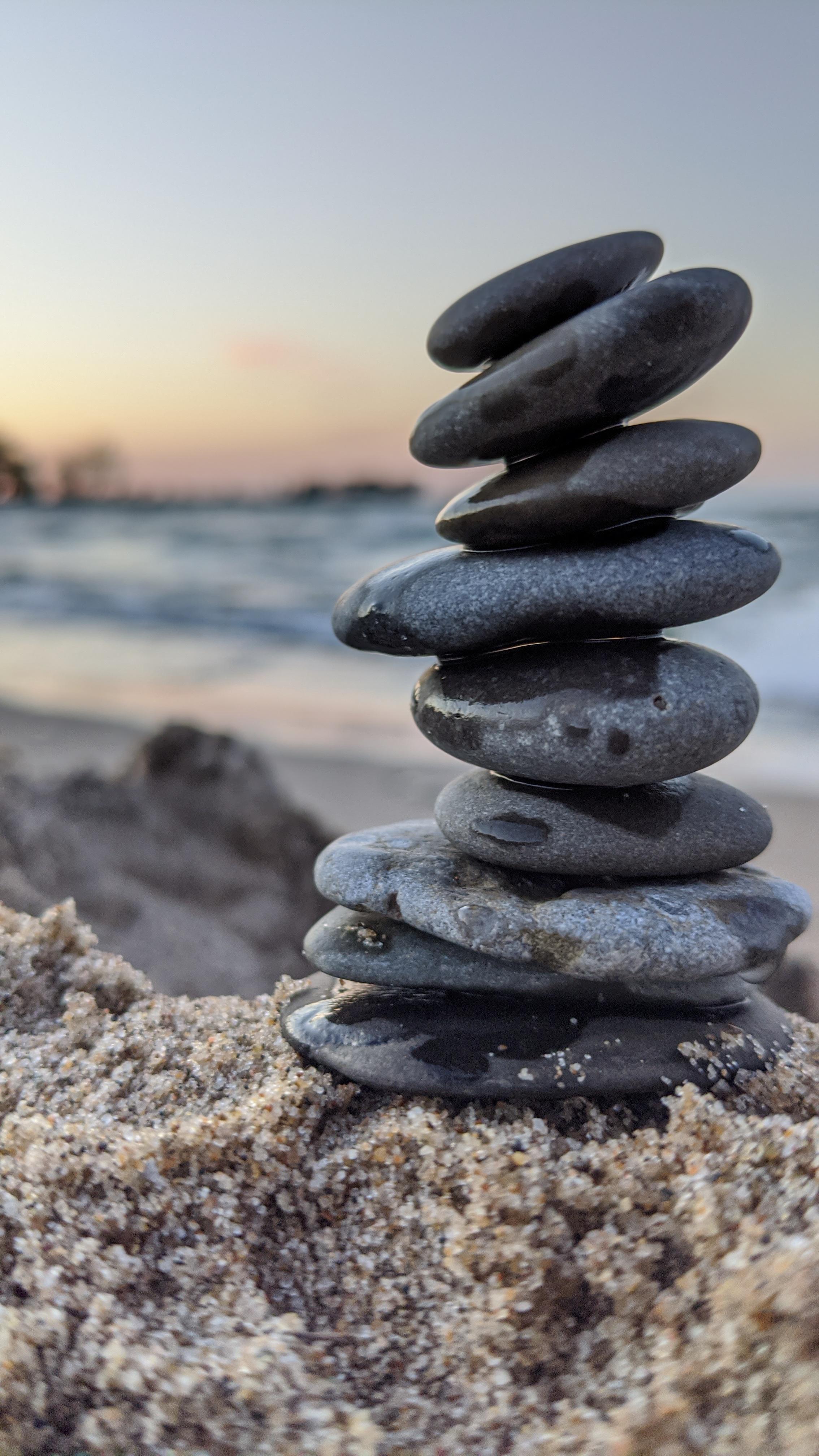 Nickel Plate Beach, Huron OH. Lake Erie makes some stackable stones | Scrolller