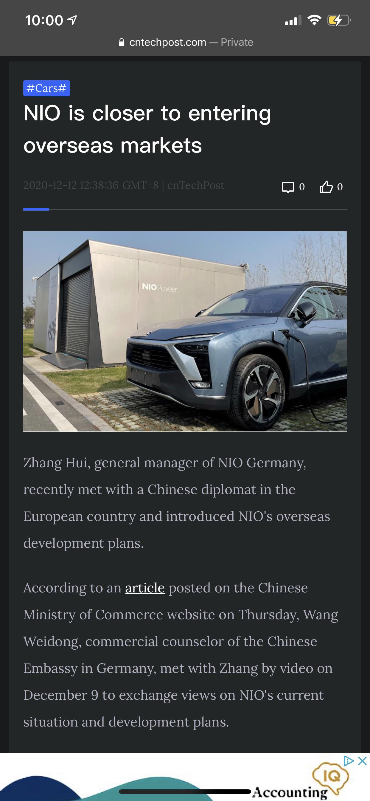 NIO Offering. For people still wondering what they need the money for... | Scrolller