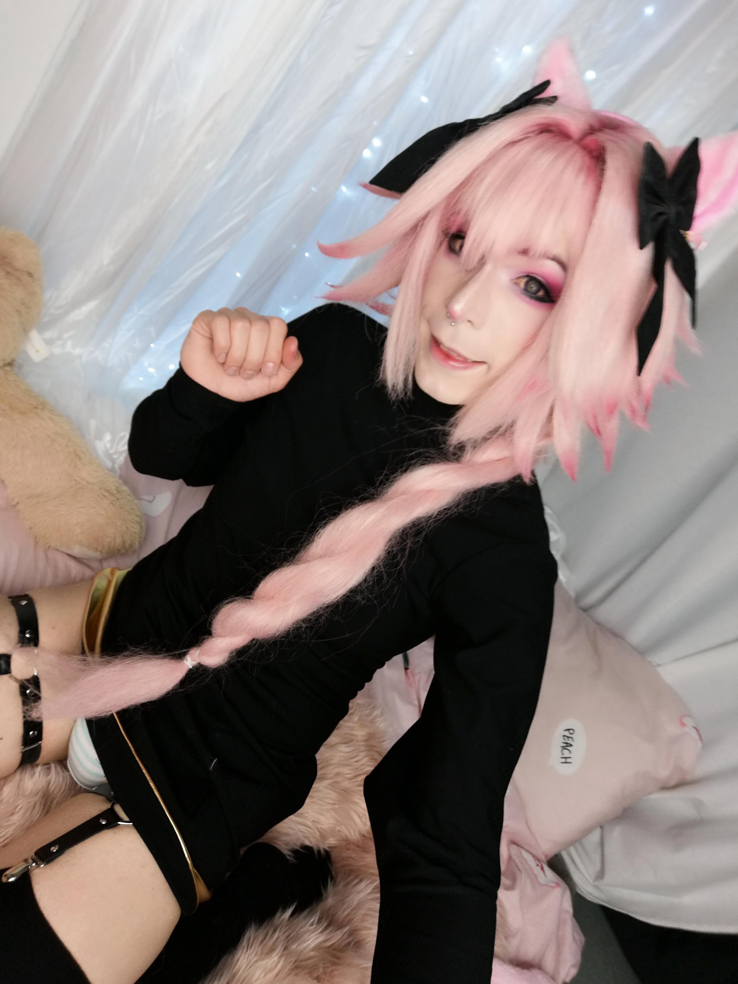 Nja🐈 wanna pet me Master? 💕 Astolfo needs attention 💖🌸 | Scrolller