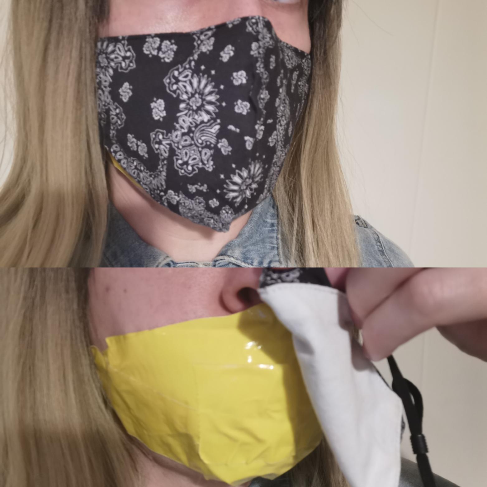 Not quite chastity but master said I was talking too much so stuffed my knickers in my mouth and ...