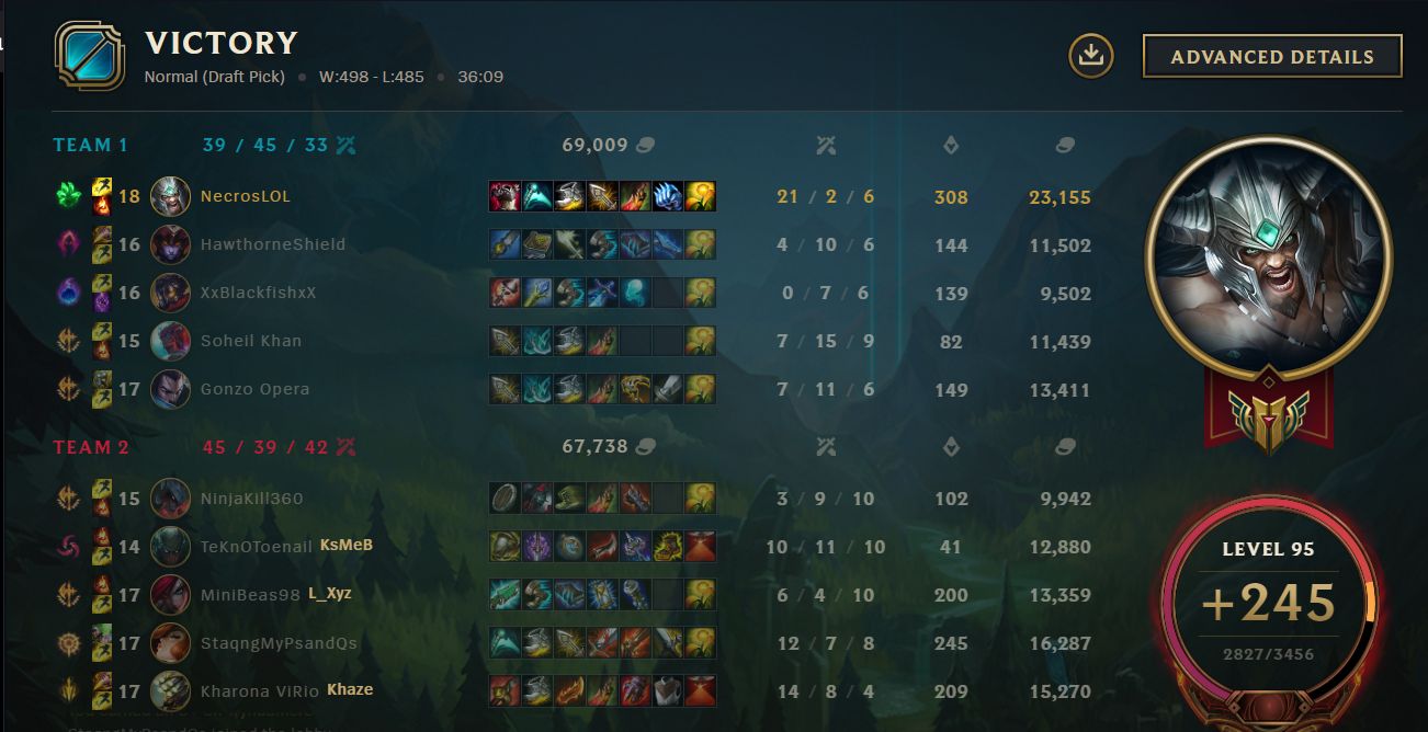 Not Ranked But I'm proud of this Solo Carry. | Scrolller