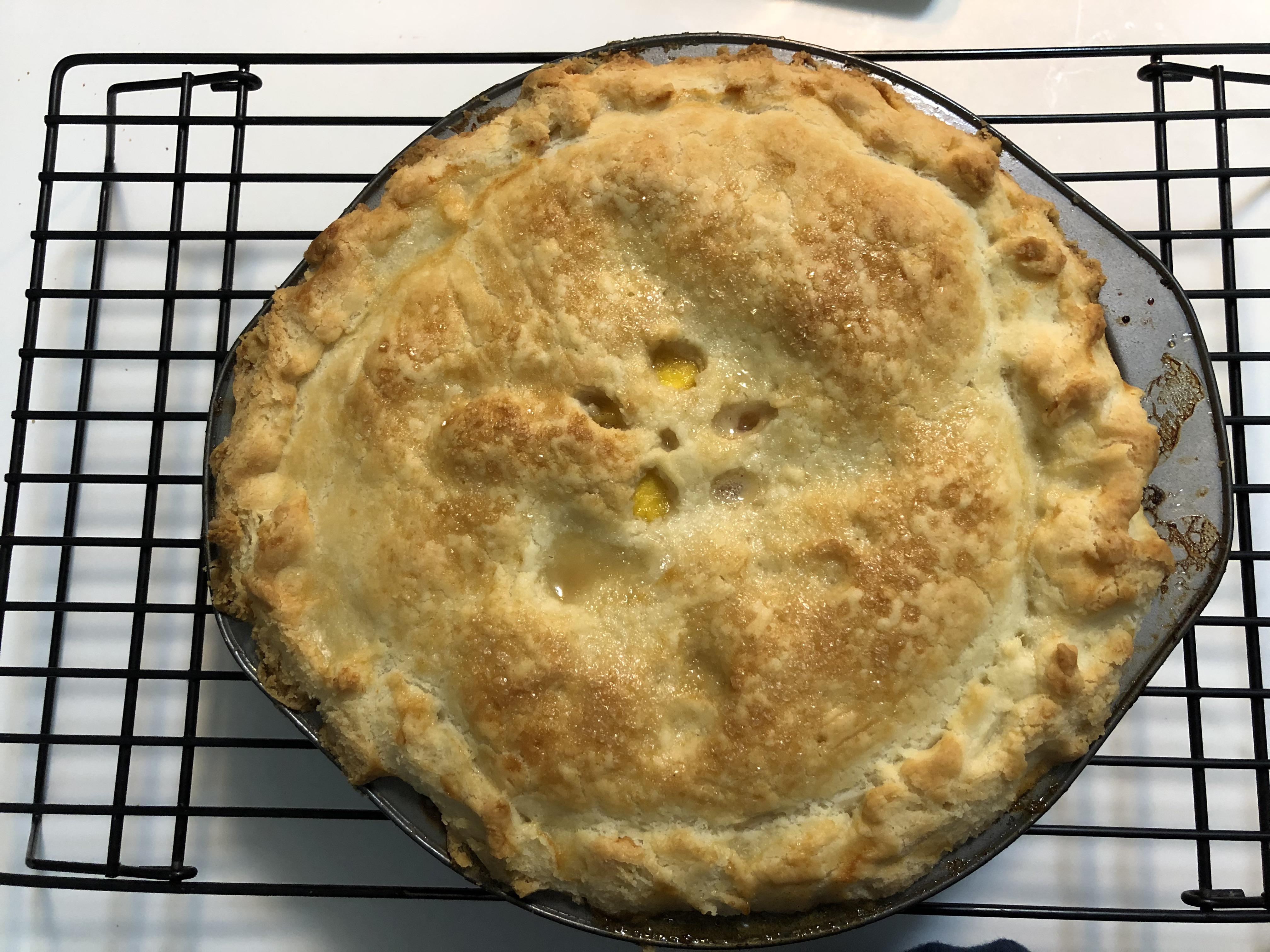 Not the prettiest, but here is my peach mango pie! | Scrolller