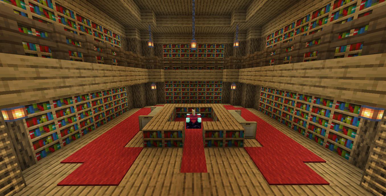 Novice builder! I made this two-story library in my bedrock survival world in December | Scrolller