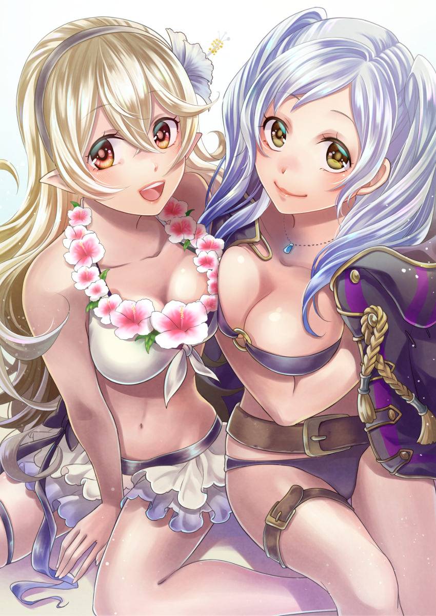 Novice Vacationer Corrin and Seaside Tactician Robin (FEH swimsuits) (kaboplus_ko) | Scrolller