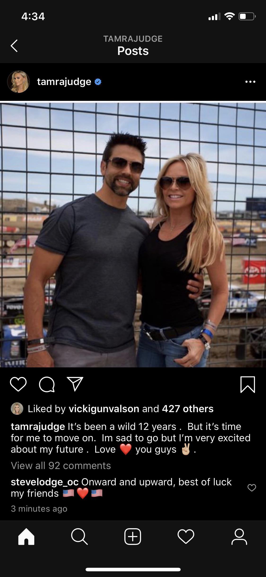 Now Tamra is officially gone | Scrolller