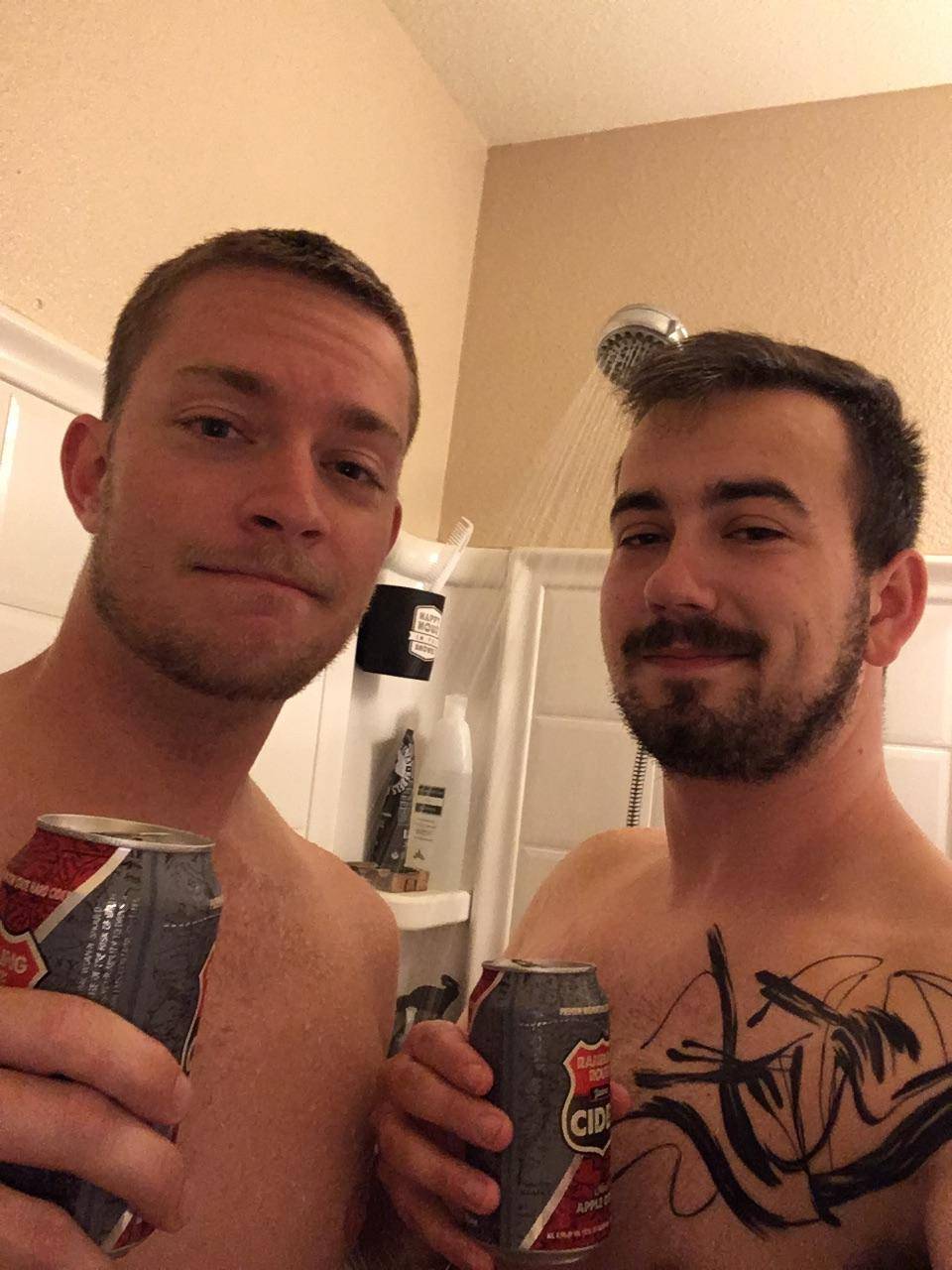 NSFW- Shower beers with the boyfriend. Can’t get better than this. ☺️ | Scrolller