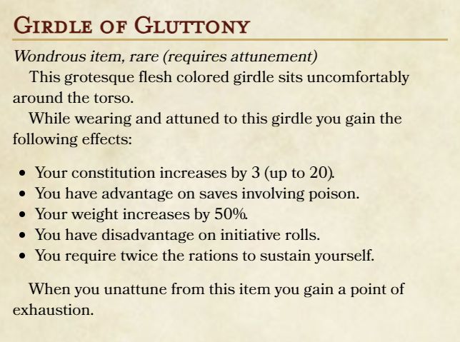 [OC] 185/365 Girdle of Gluttony | Scrolller