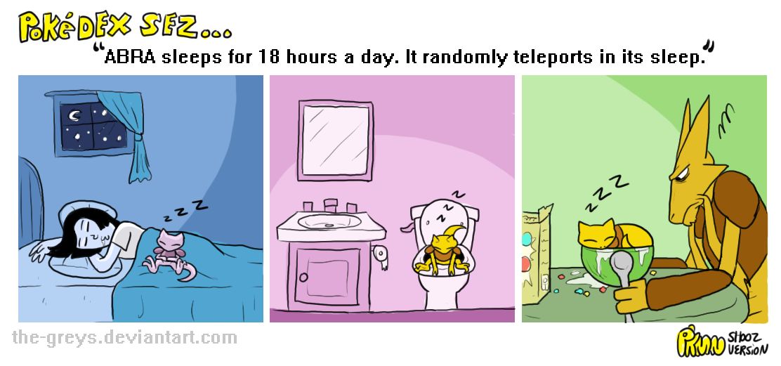 [OC] Abra Sleeps Everywhere: A Comic | Scrolller