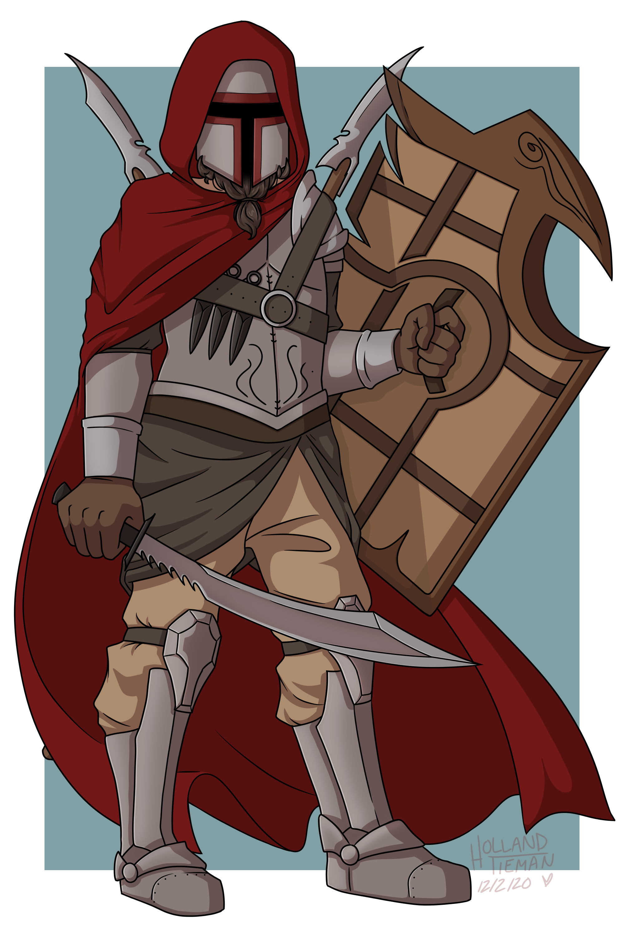[OC][Art] I was commissioned to draw someone's dwarf, Norgry Ironhide. | Scrolller