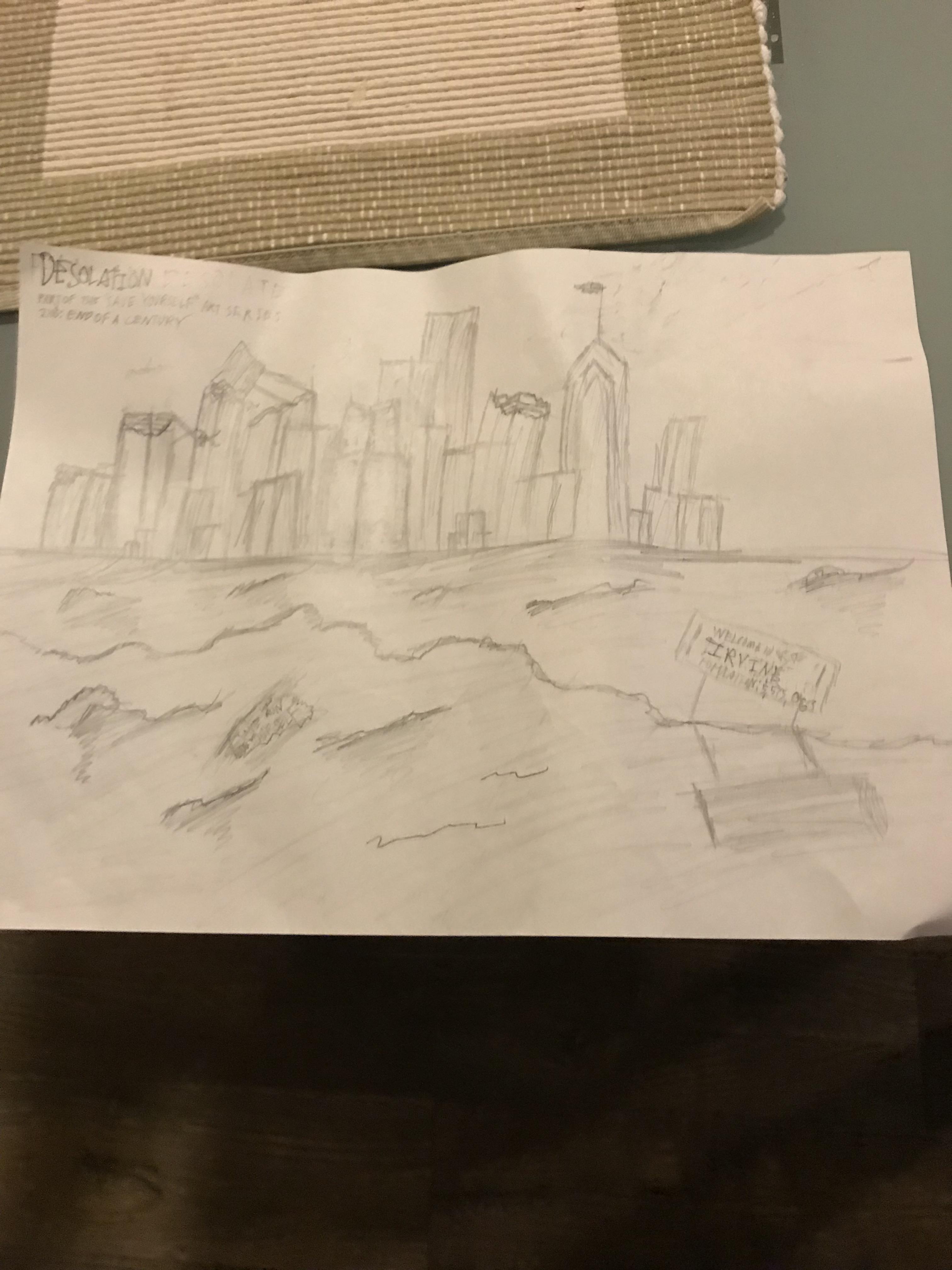 [ OC ] Desolation, hand drawn by me | Scrolller